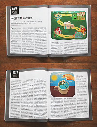 BOSS mag: Financial Review – Cat MacInnes Illustration